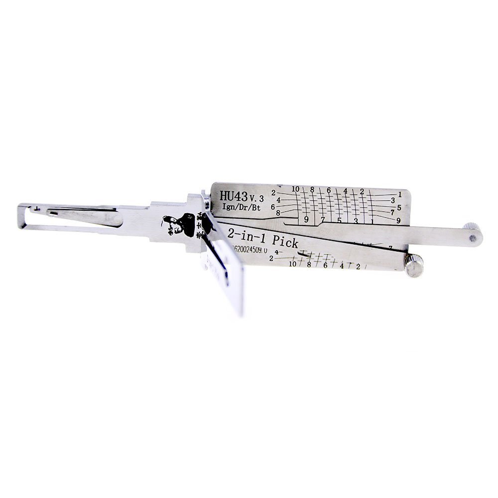 Classic Lishi 2in1 Decoder and Pick - 102 Pieces Full Set w/ Tool Box ...